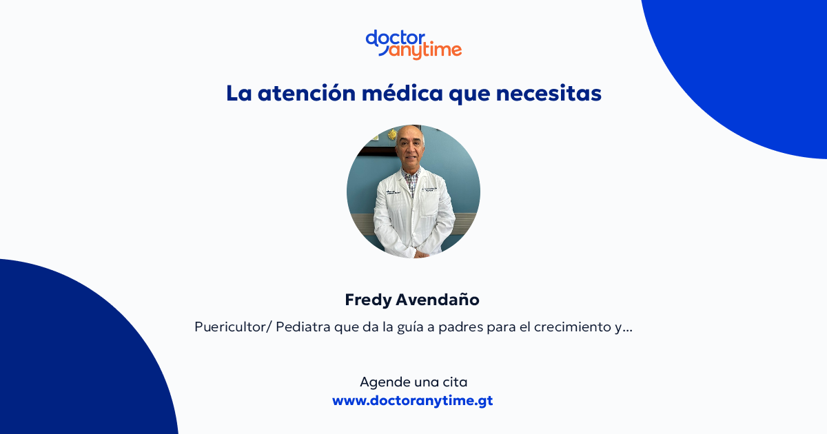 Fredy Avendaño, Puericultor/ Pediatra que da la guía a padres para el ...